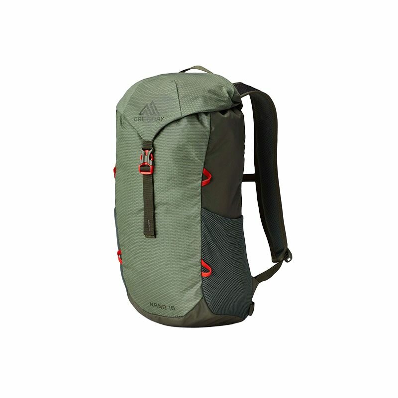 Рюкзак унисекс GREGORY 16L для походов из нейлона, многоцветный, ONE SIZE, blaze green