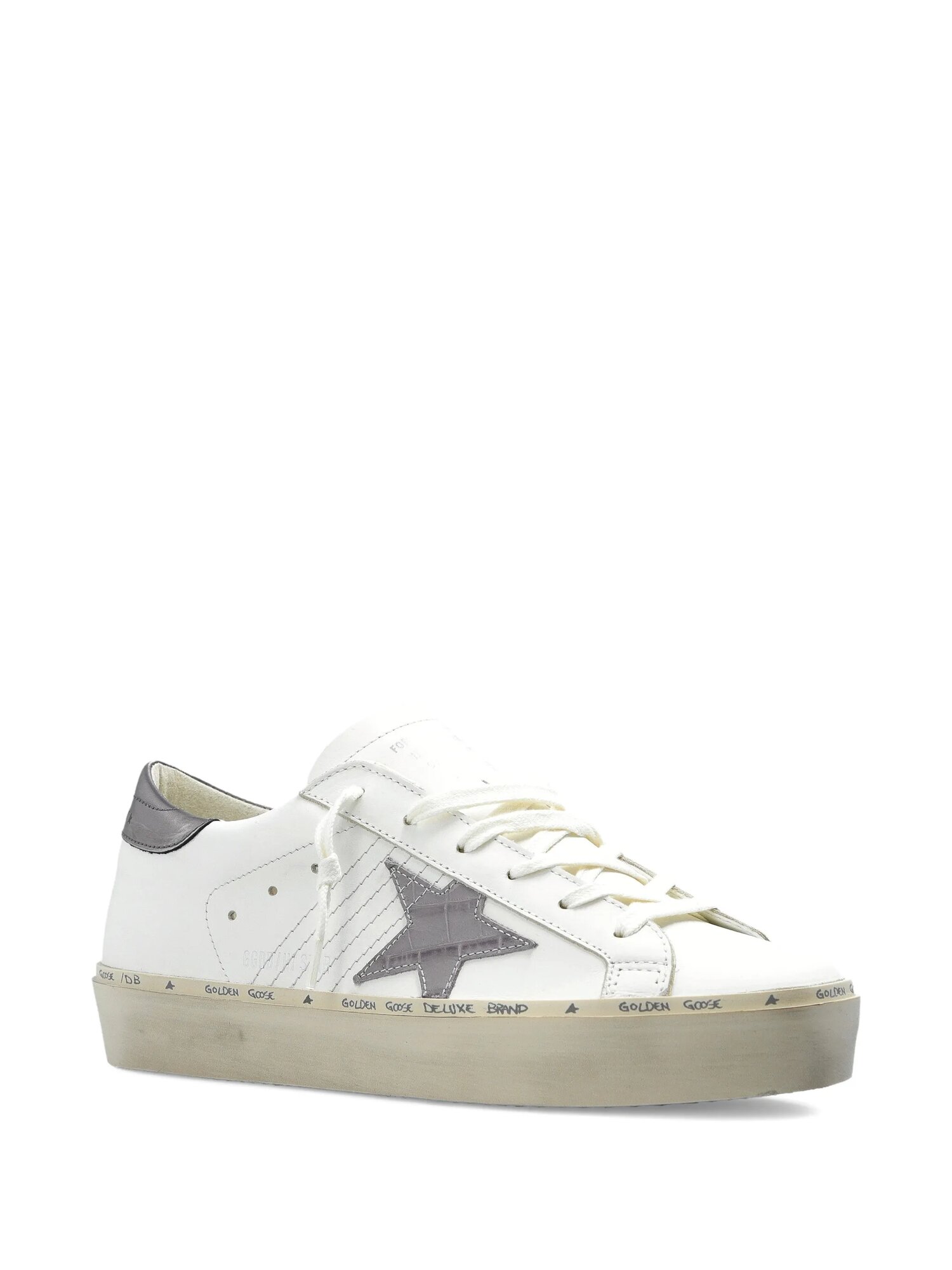 Кроссовки Golden Goose Hi Star, размер 36, бежевый/белый — фото 1