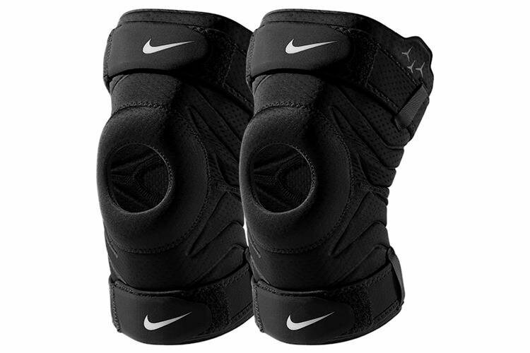 Наколенники унисекс Nike черные, XL EU, полиэстер, нейлон, резина, для бега и баскетбола