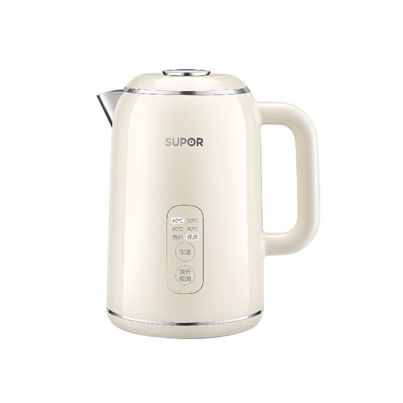 Электрический чайник SUPOR White 1.5L, белый, 13388394