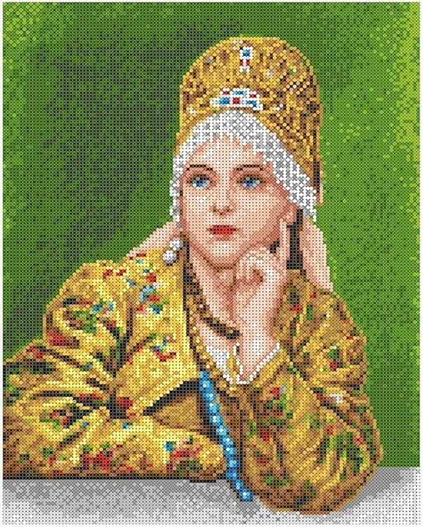 Рисунок на ткани Каролинка "Боярыня" 27,6x36,7 см