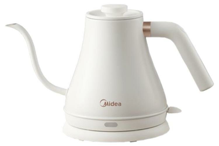 Электрический чайник Midea белый, 13558484, мощность 2200 Вт, объем 1.7 л, автоотключение, защита от перегрева