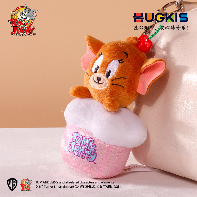Оригинальная плюшевая игрушка Том и Джерри, брелок-подвеска для сумки Джерри, кукла Том, подарок Подвеска Джерри Маус