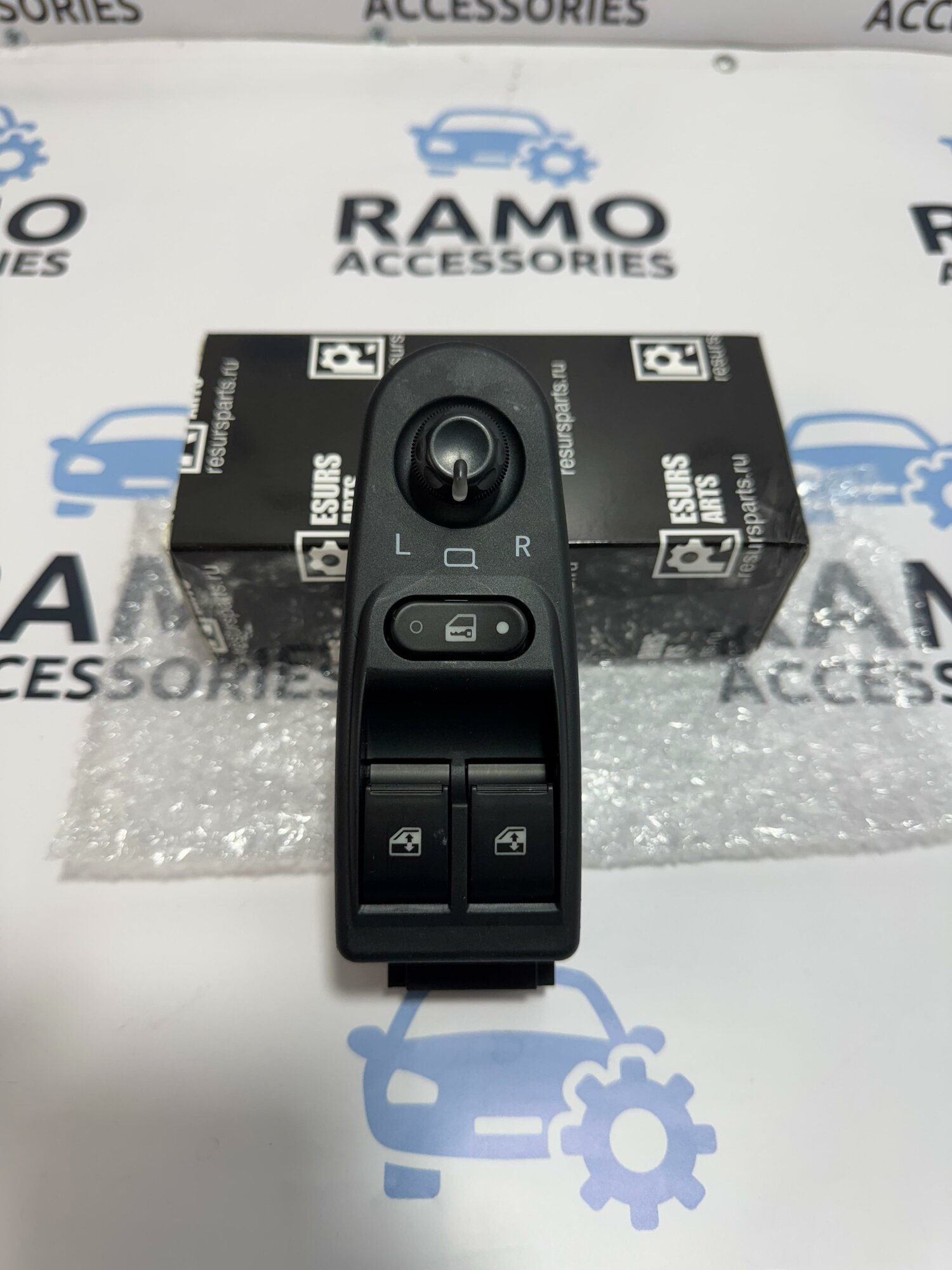 Блок управления стеклоподъемником с джойстиком, ABS-пластик, для LADA Kalina