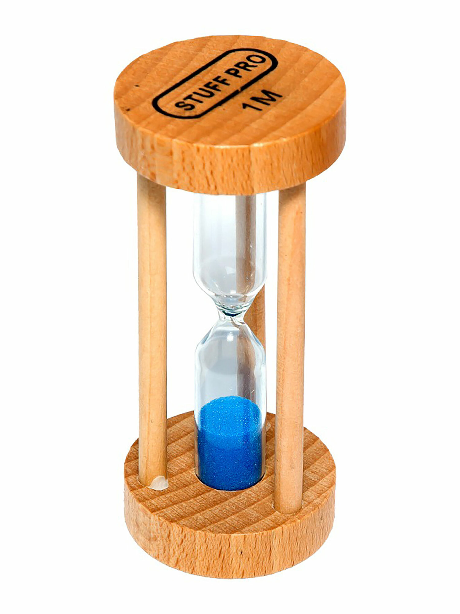Песочные часы STUFF PRO в деревянном корпусе синий на 60 секунд