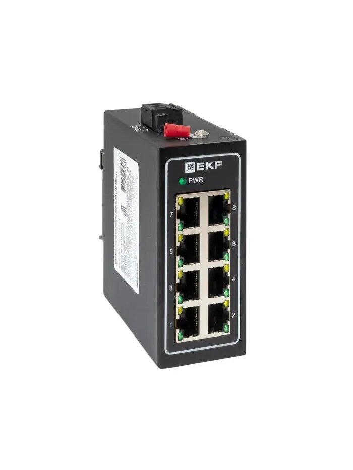 Коммутатор EKF TSX-U-8T, 8 портов 10/100Base-T RJ45, автоматическое согласование скоростей