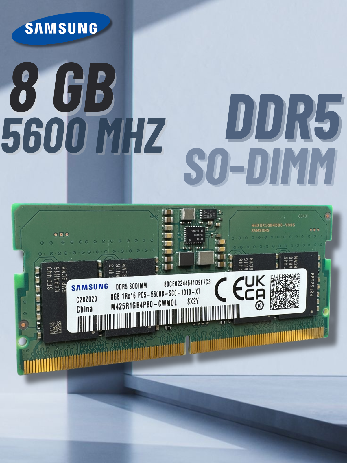 Оперативная память для ноутбука Samsung 8 Гб DDR5 5600 Mhz SODIMM M425R1GB4BB0-CWM0L CL46