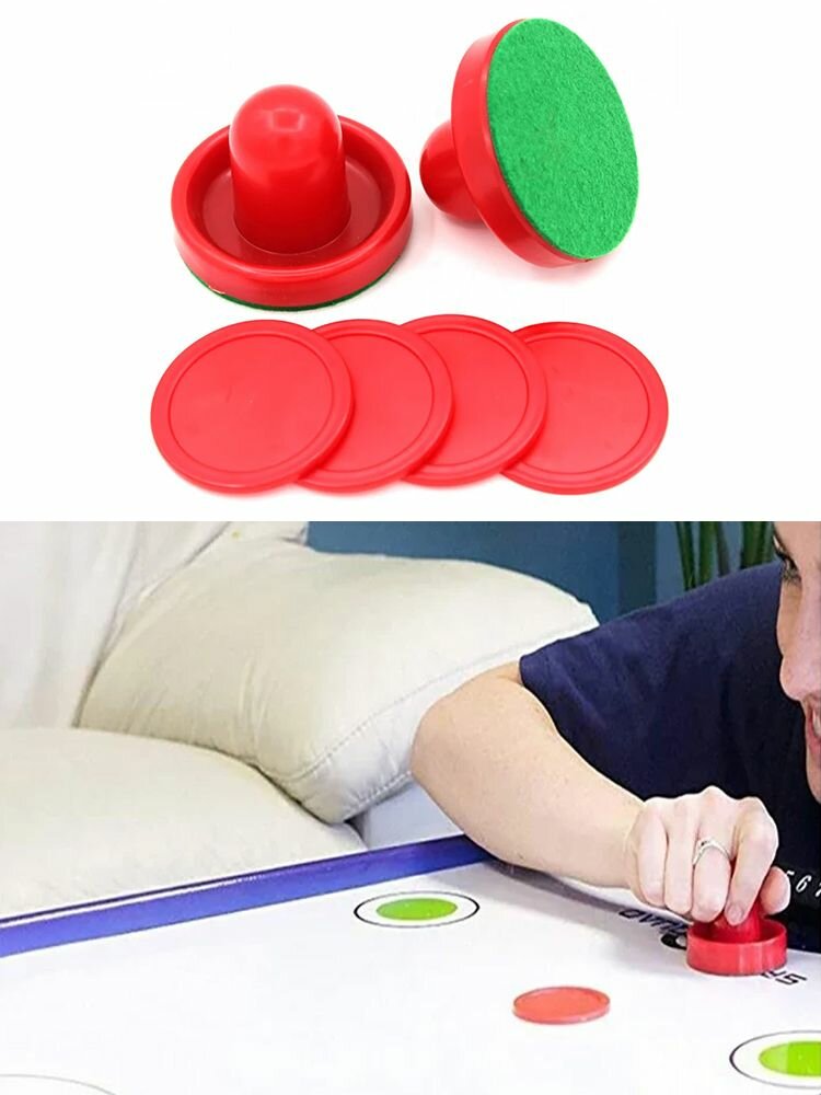 Аксессуары для аэрохоккея 76 мм хоккейного стола Верхняя шайба 1 комплект