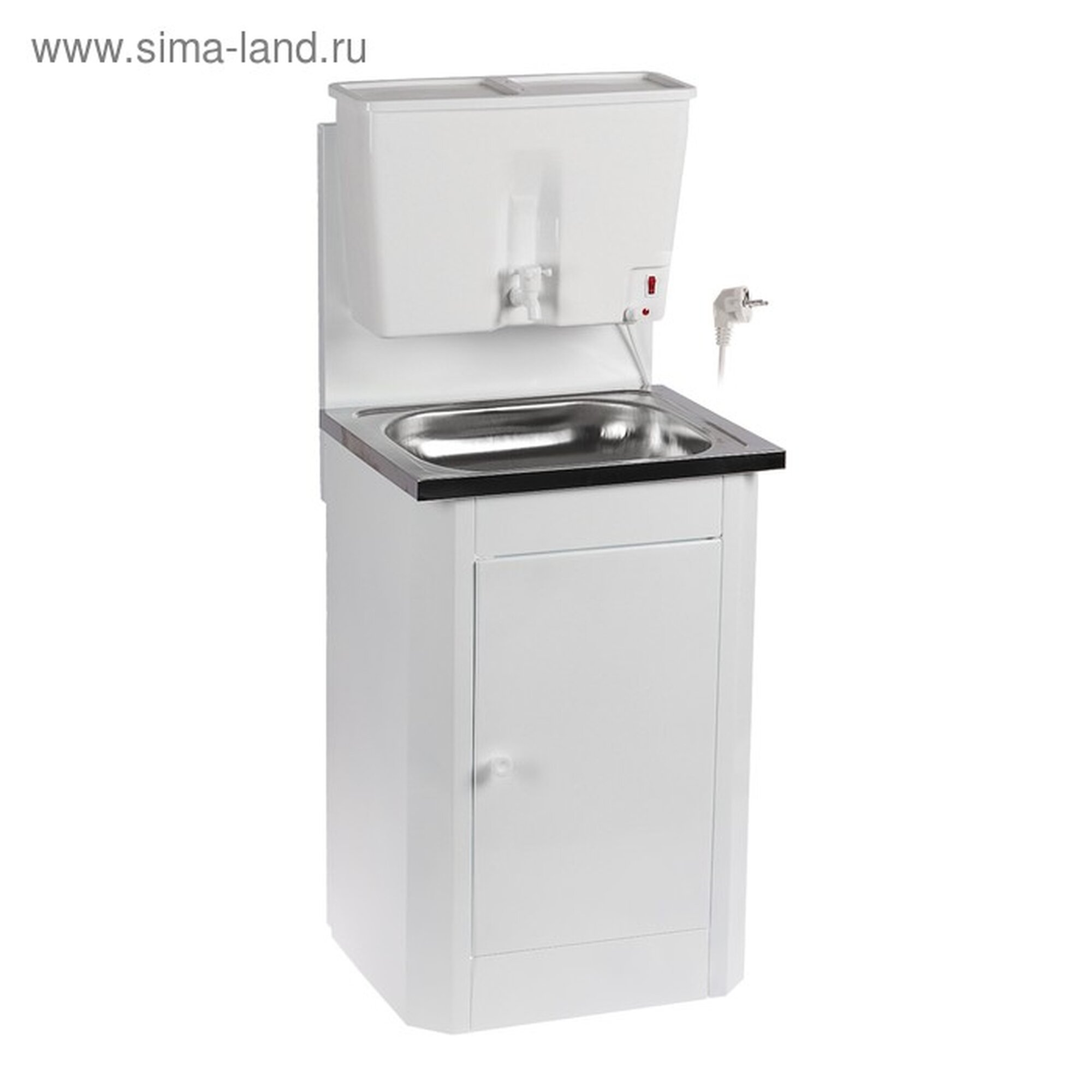 Умывальник "ТермМикс", с ЭВН, нержавеющая мойка, пластиковый бак, 1250 Вт, 17 л, белый 4420819