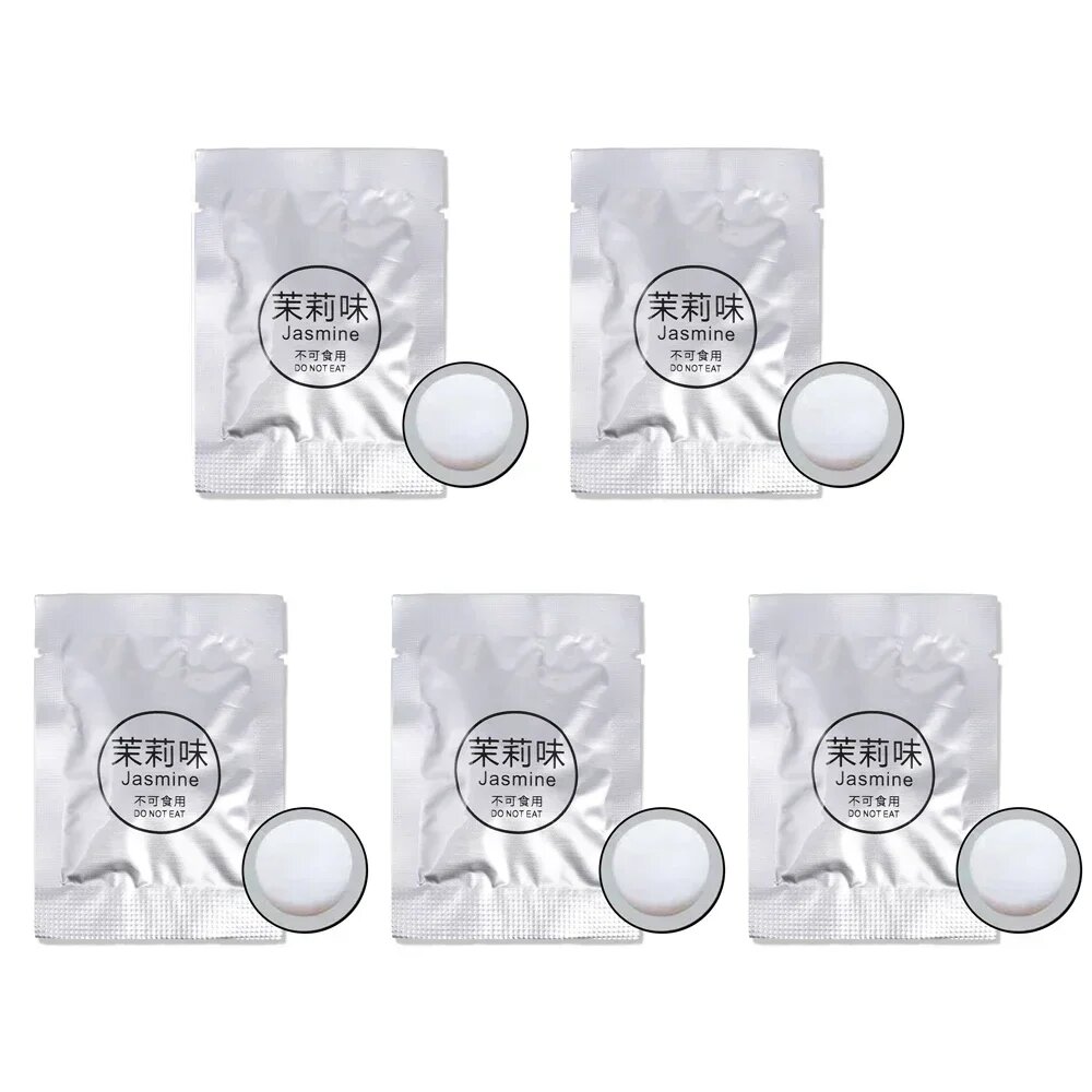 Таблетки для освежителя воздуха, заправка, твердые парфюмерные таблетки для ароматерапии, автомобильные вентиляционные отверстия, ароматизаторы, диффузор, аксессуары для салона автомобиля 5pcs jasmine flavor