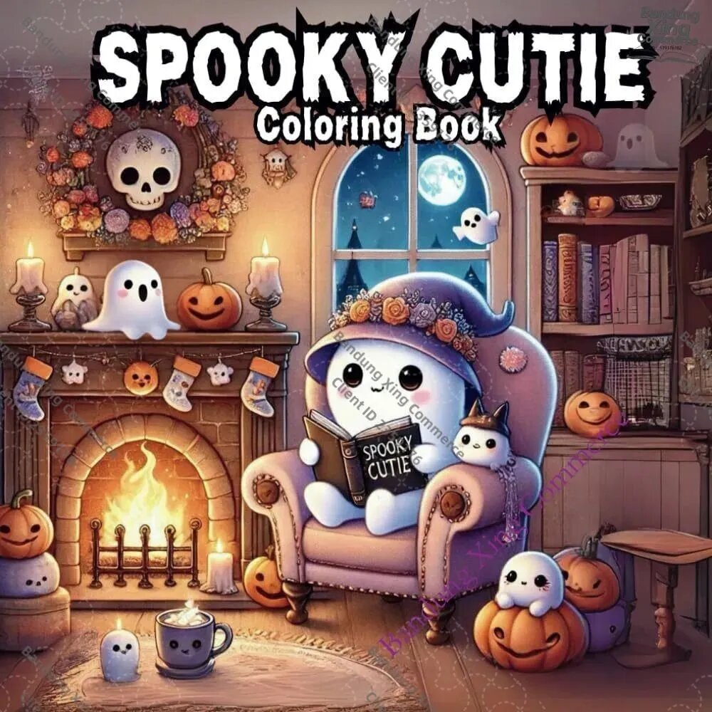 Раскраска антистресс для взрослых и подростков Coco Wyo -SPOOKYCUTIE 15