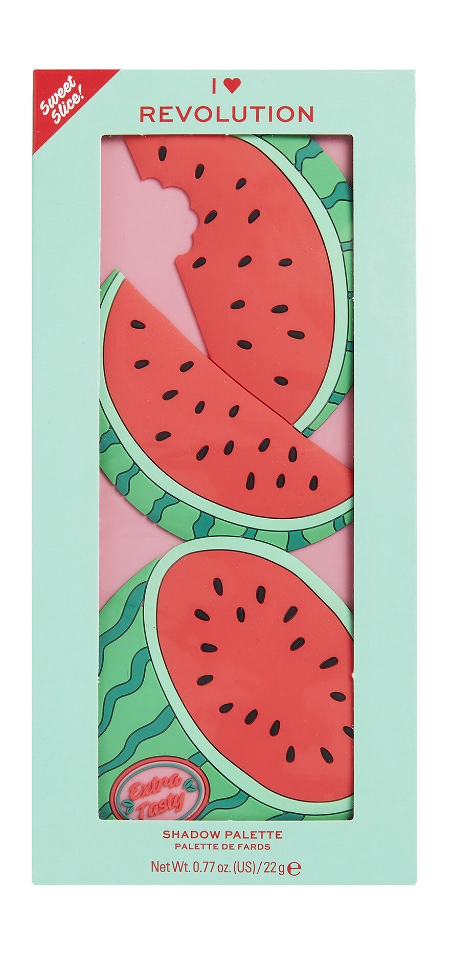 Палетка теней I HEART REVOLUTION Watermelon, для всех типов кожи, 10 цветов