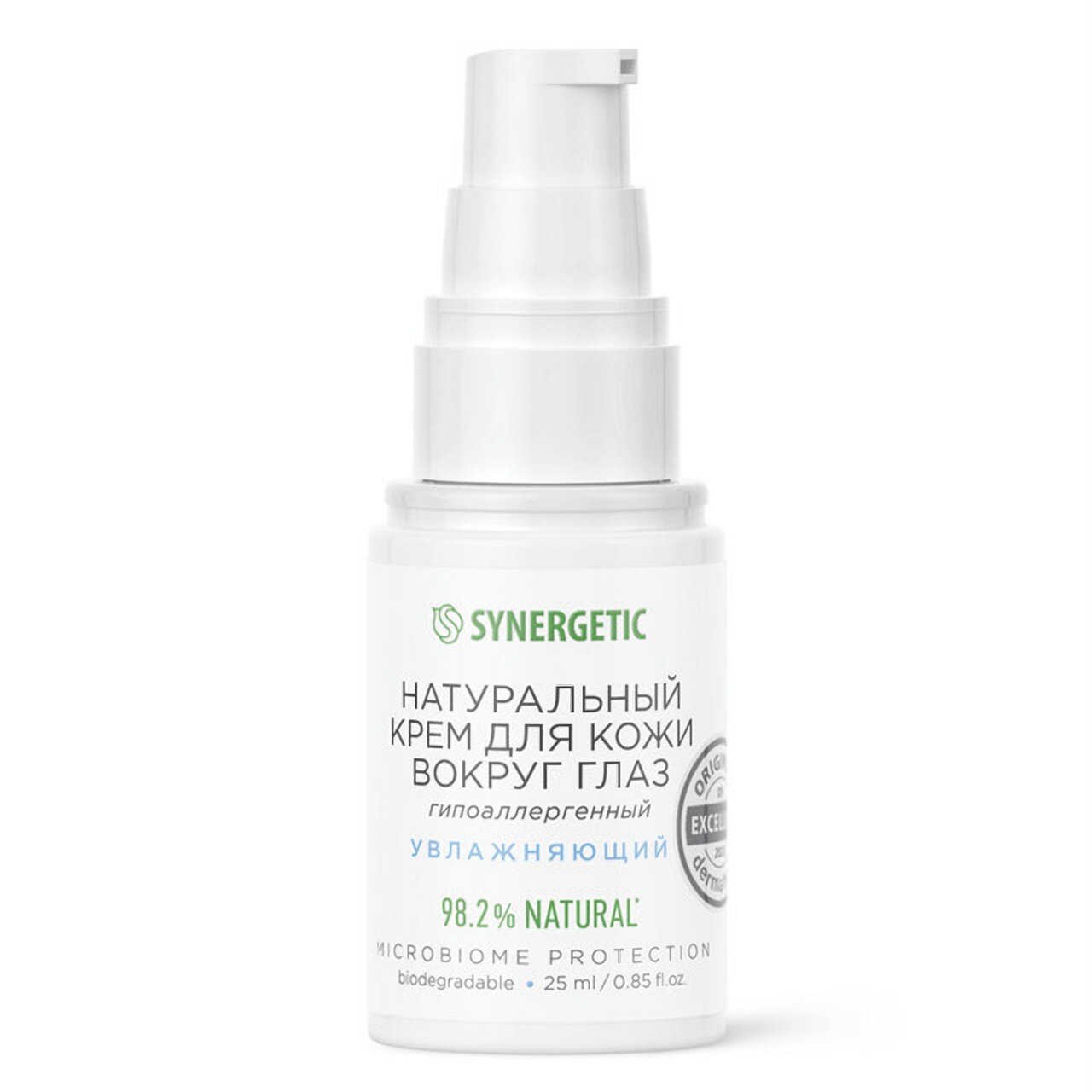 Крем для глаз SYNERGETIC 25ml, увлажняющий, для всех типов кожи, без парабенов