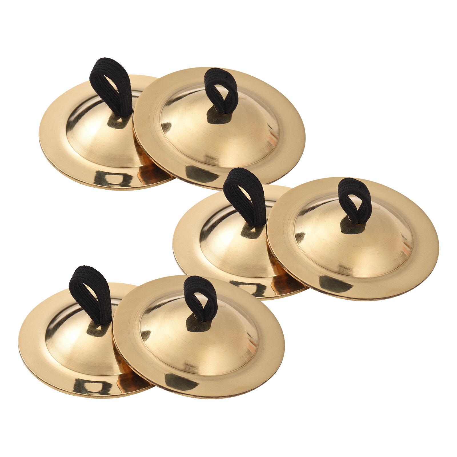 6 шт. Фингерные тарелочки для танца живота Медные тарелочки для пальцев Музыкальный инструмент Аксессуары для танца живота и вечеринок Диаметр 5,5 см