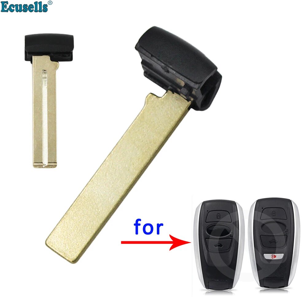 Ecusells пустой металлический ключ, лезвие аварийного ключа, Автомобильный ключ для Subaru BRZ WRX STI Legacy Outback XV Crosstrek Forester Impreza