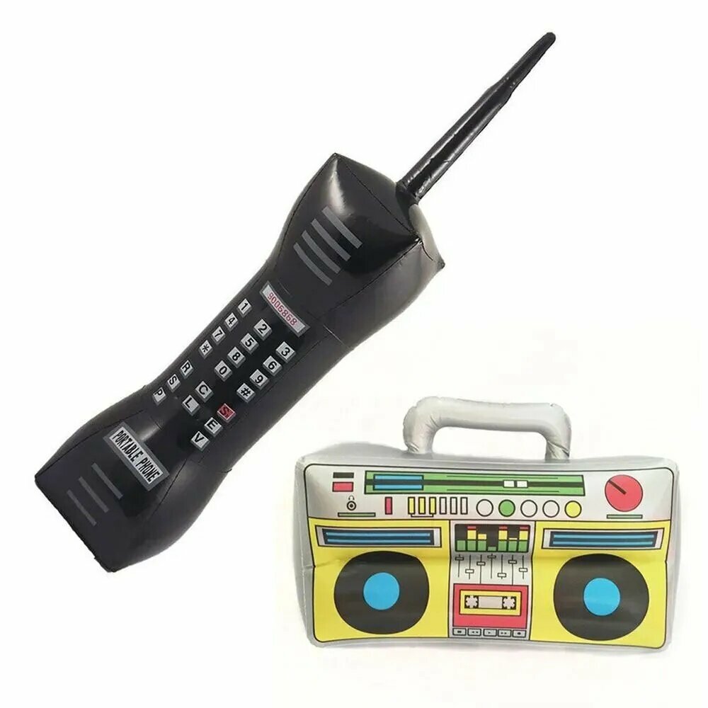 Украшения для вечеринок 80-х и 90-х годов, винтажные ретро надувные украшения для вечеринок для мероприятий на открытом воздухе