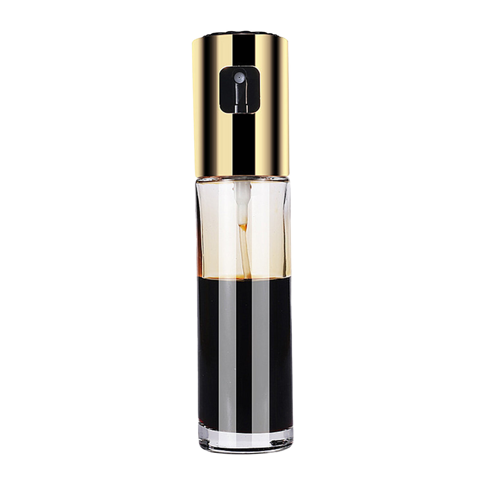 Распылитель для оливкового масла 100мл, рефиллируемая бутылка-распылитель, дозатор масла для приготовления пищи, ББК, салата, выпечки, жарки, гриля, распылителя для волос, цвет: серебристый, золотой, розовый золото (выбор), материал: стекло
