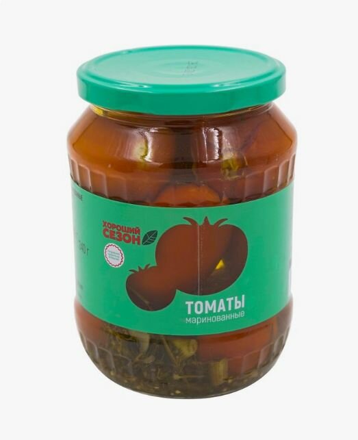 Хороший сезон Томаты маринованные 720 мл, 8 штук