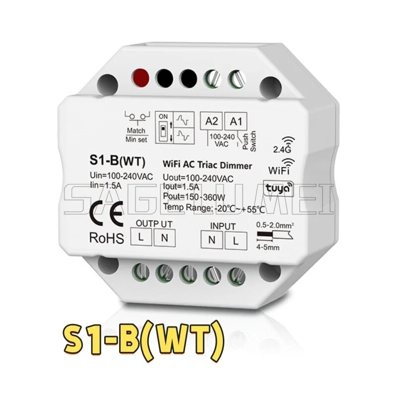 Диммер LS PK1/S1-B(WT)/S1-B(WZ)/R11/RT6/TW1 Белый, S1-B(WT)
