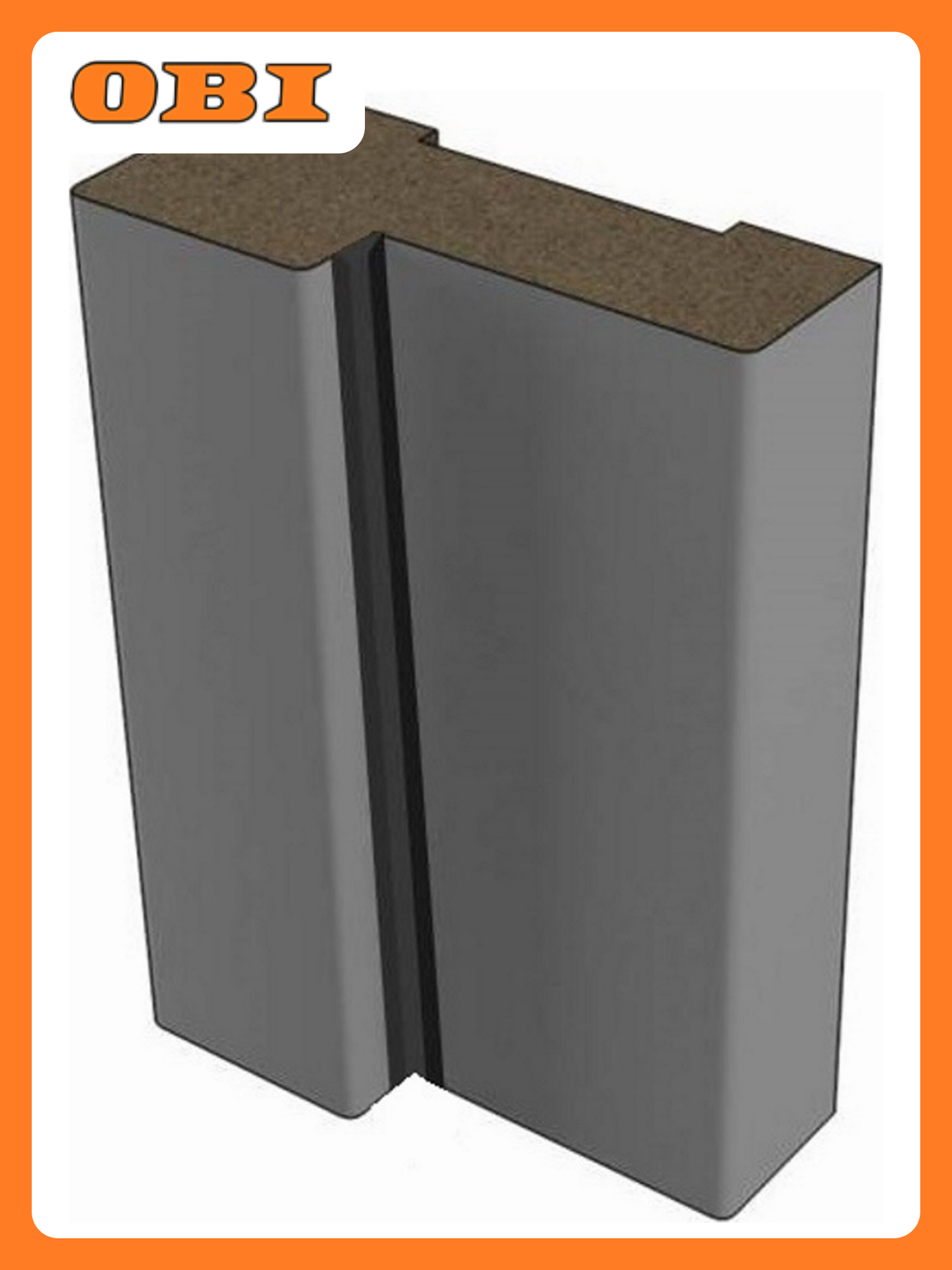 Дверная коробка Loyard "Париж Стандарт", МДФ, ПВХ, графит, 32x2070x70 мм, 2,5 шт