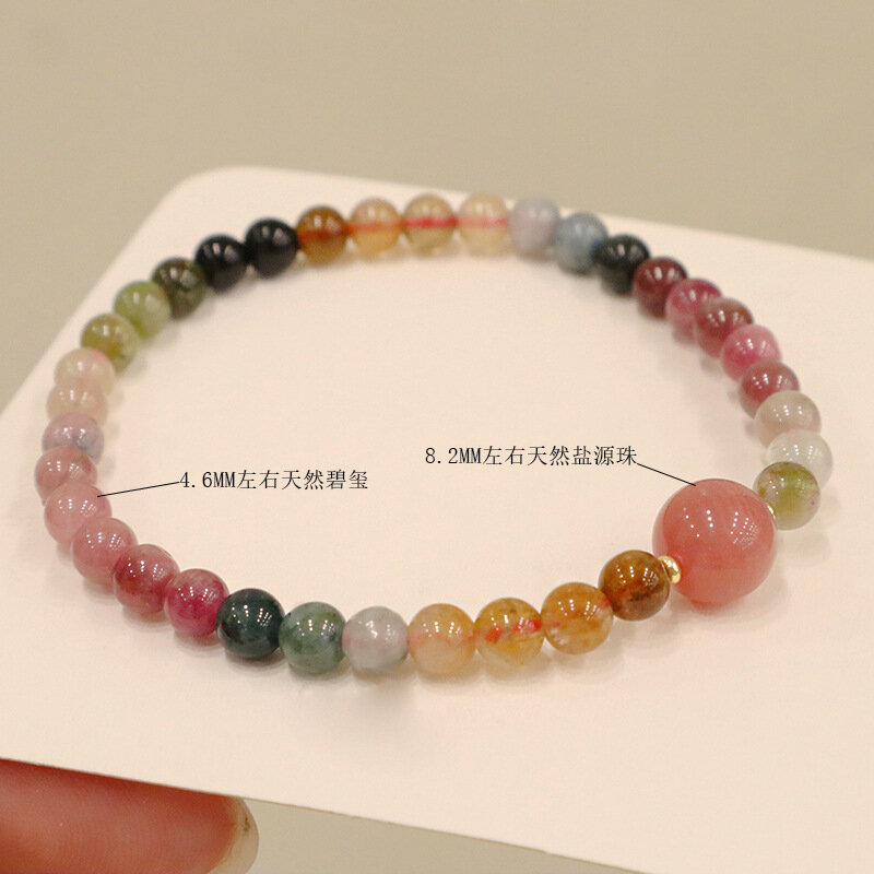 Браслет для гадания, YM Mall из кварца турмалина цвета приносит стиль