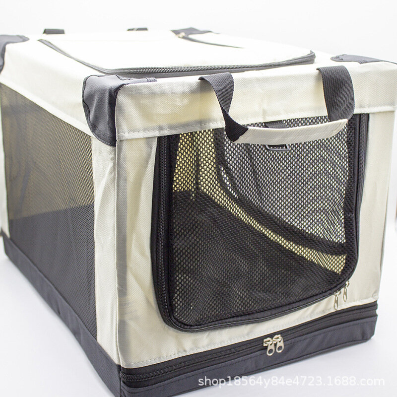 Переносная складная автоклетка-бокс для собак и кошек, всесезонная, с большим пространством для прогулок. Армейский