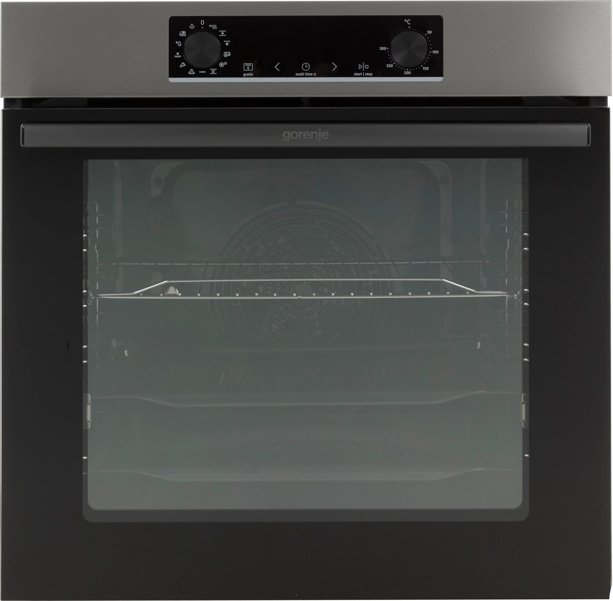 Духовой шкаф Gorenje BOSB6737E06X, нержавеющая сталь, черный, 77 л