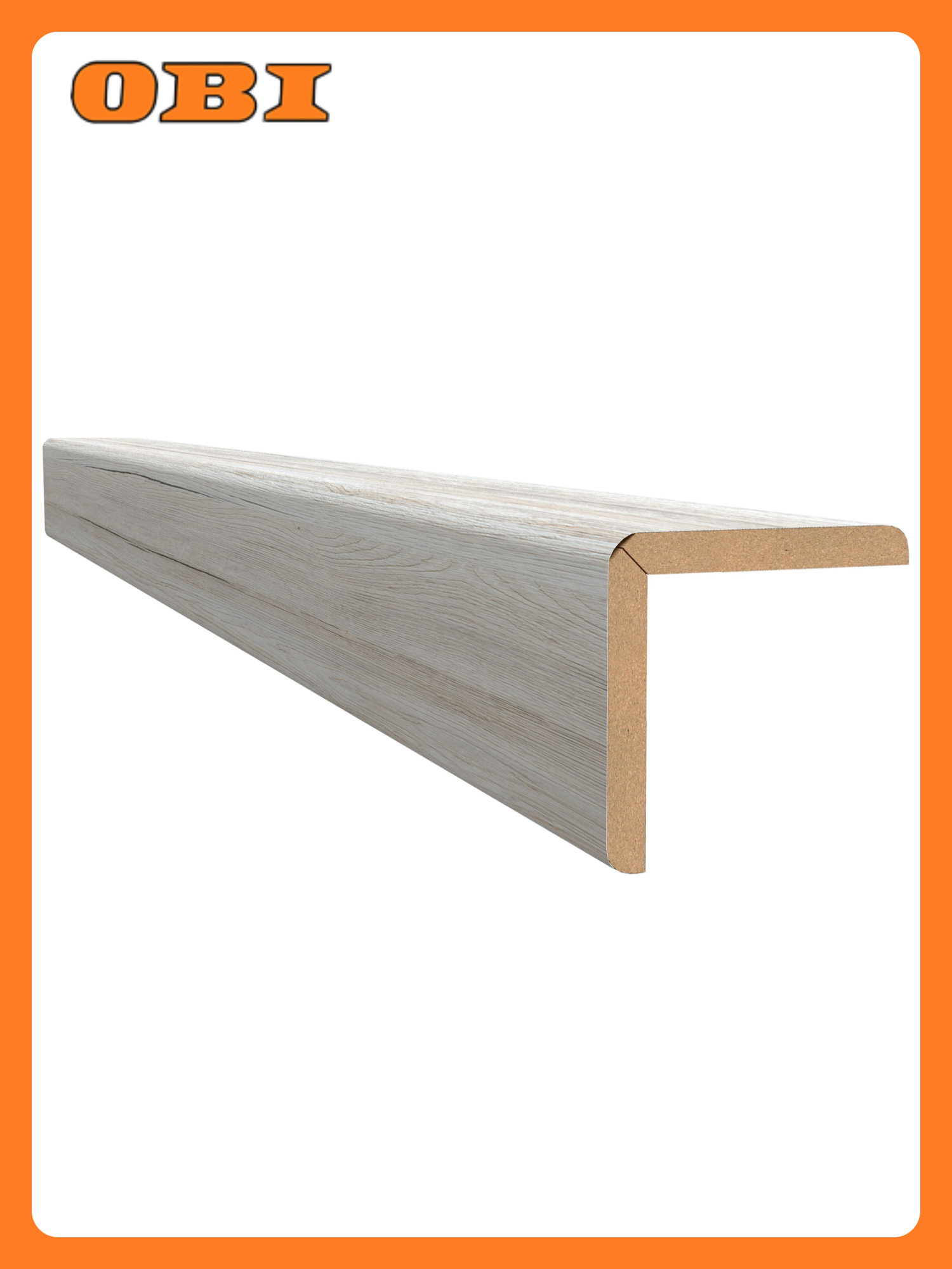 Угол универсальный МДФ STELLA сан белый 3 мм 1 шт