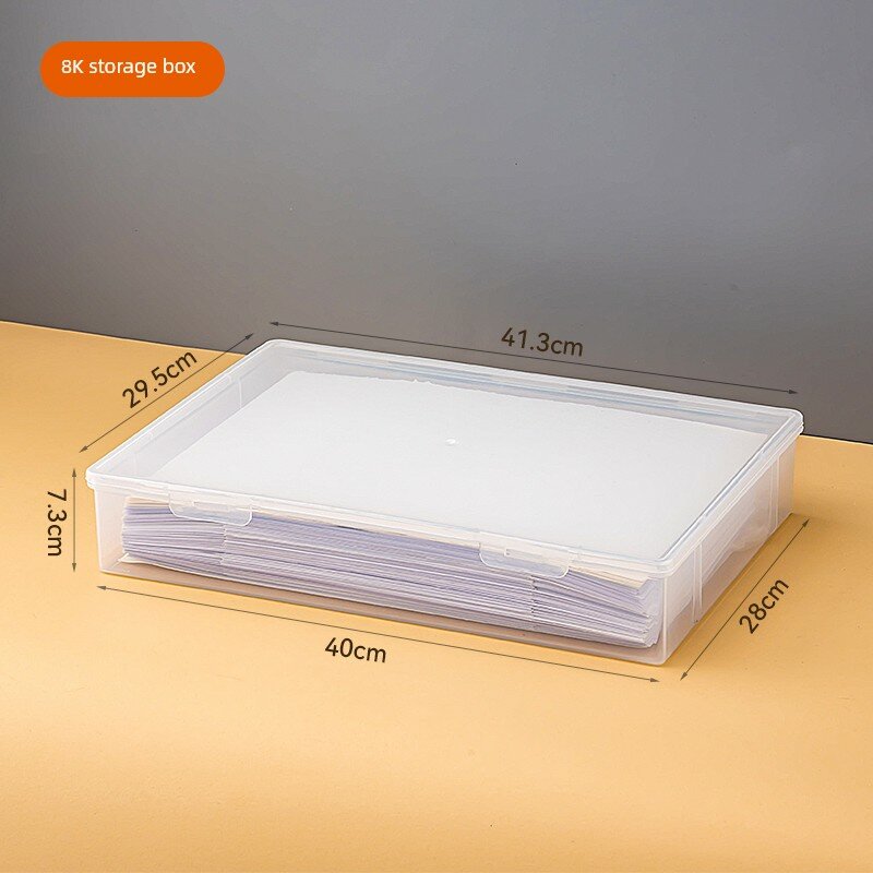 Прозрачный короб для хранения документов формата А3 для бумаги для копирования и печати, студенческих сертификатов,