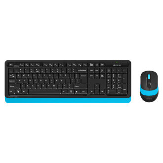 A4TECH FG1010 электрический синий беспроводной комплект клавиатуры и мыши с USB для игр, офиса, настольного и