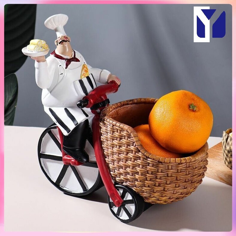 Креативная корзина с фруктами от шеф-повара, эксклюзивное дизайнерское украшение рабочего стола