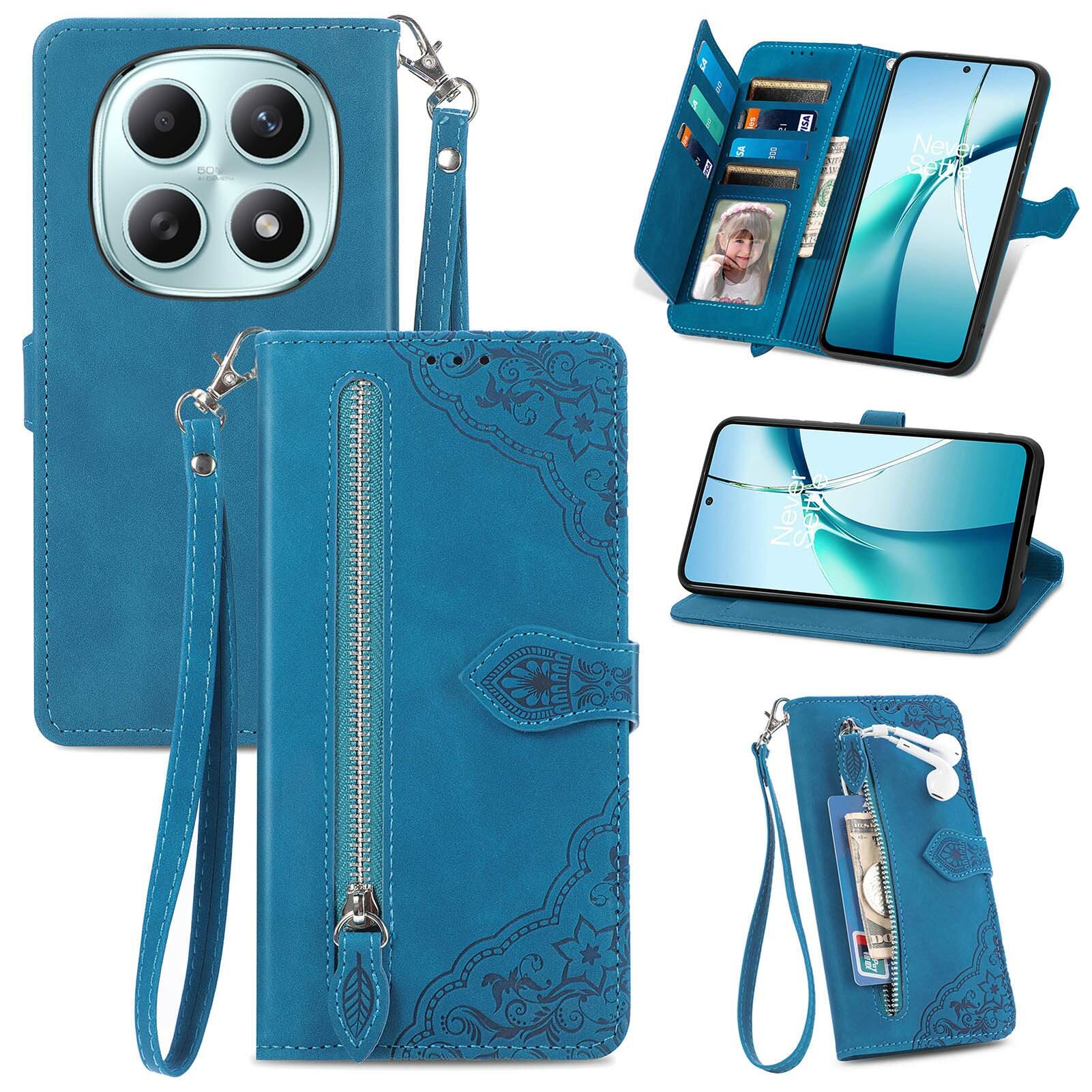 Чехол книжка для Redmi Note 15 кошелек на молнии Чехлы для мобильных телефонов