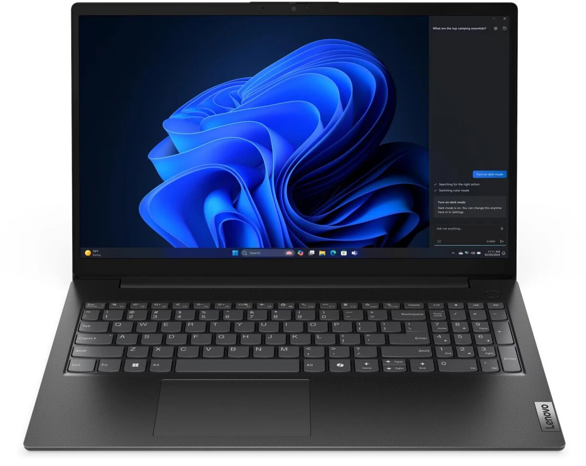 Ноутбук Lenovo V15 Gen 5 IRL 15.6", Intel Core i5-13420H, 16GB DDR5, 512GB SSD, Intel UHD, Без ОС, black (83GW009KGQ)