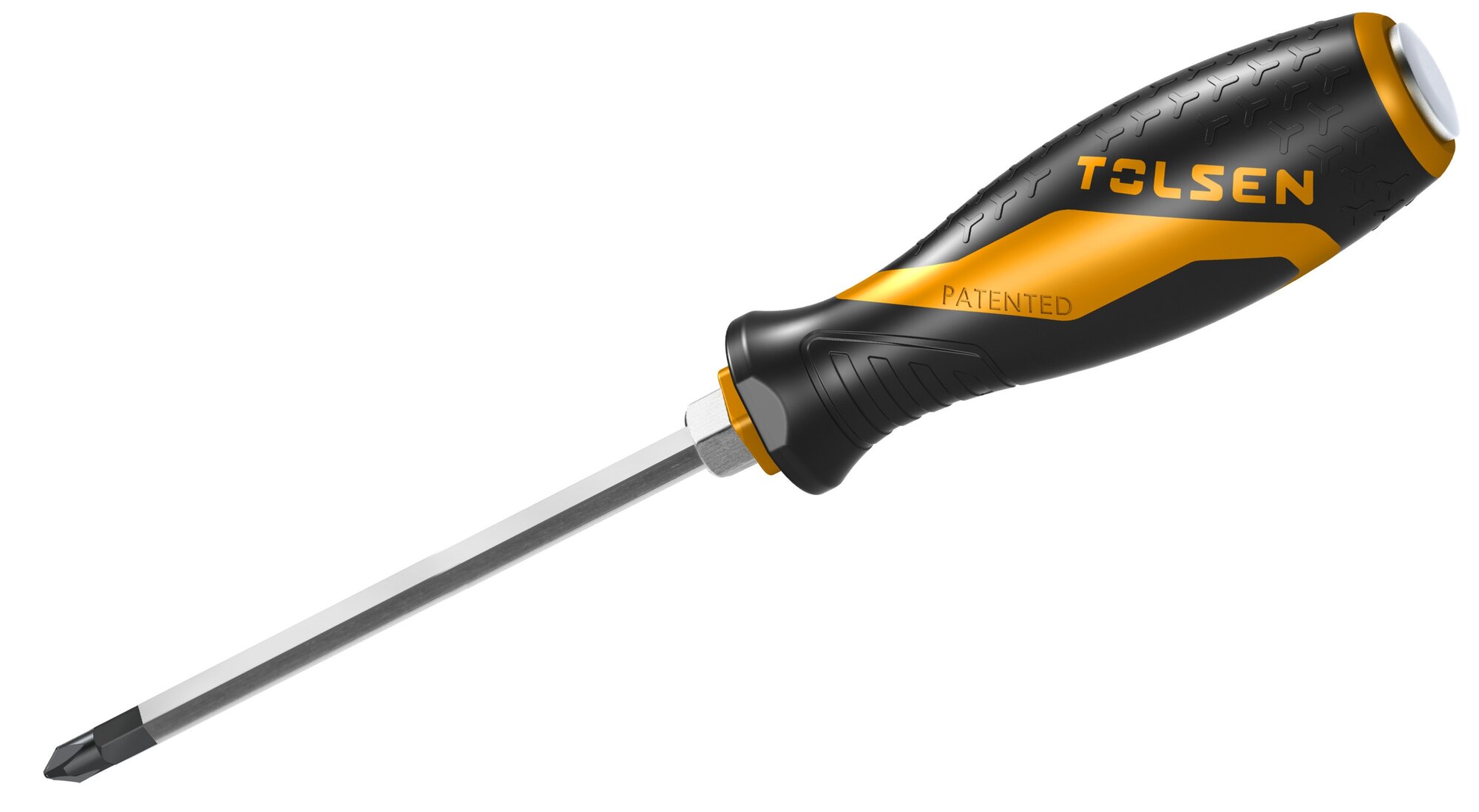 Отвертка крестовая "GRIPro", Phillips, PH2, 150 мм, силовая TOLSEN TT20125