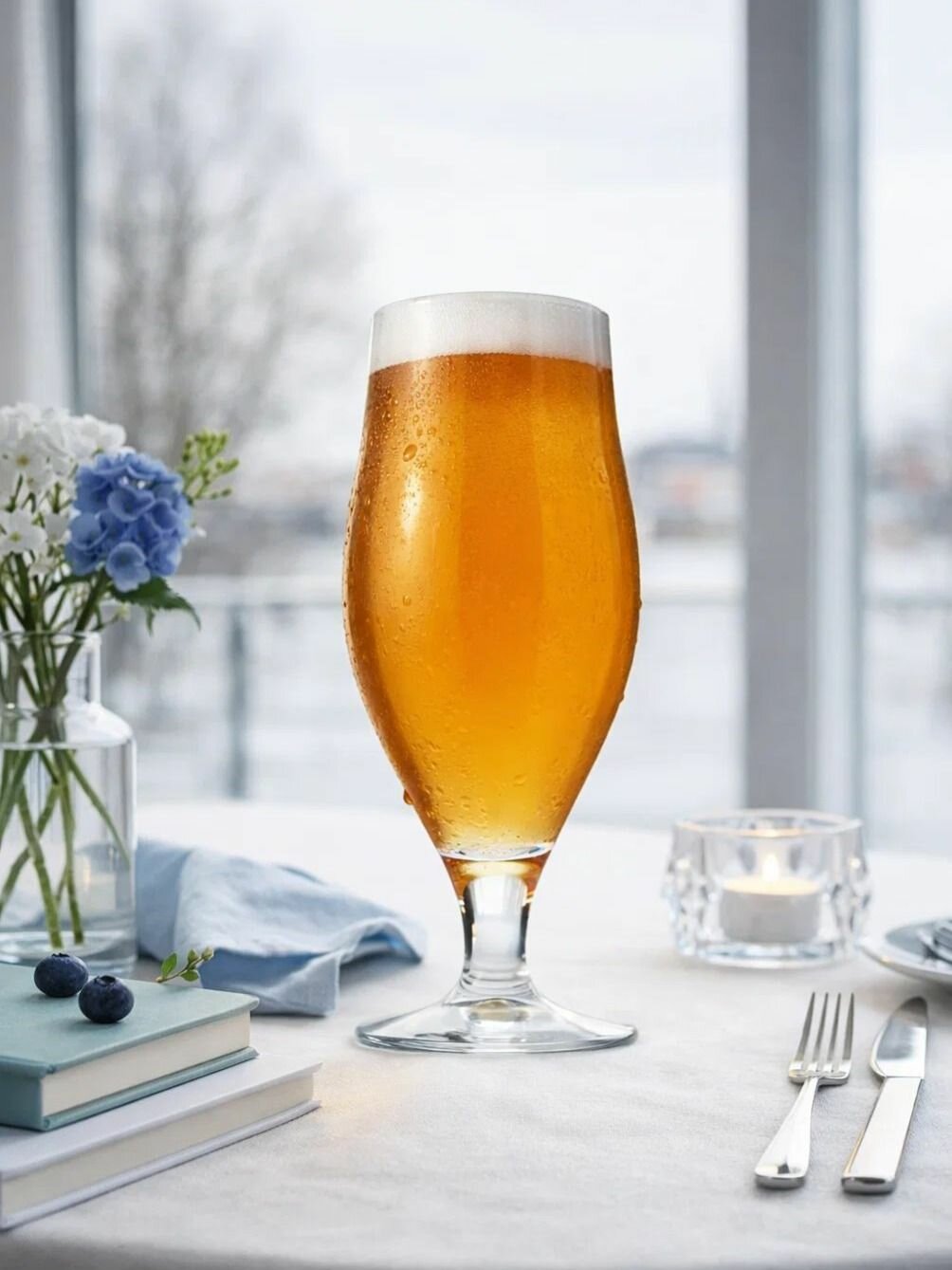 Стаканы набор для пива Arcoroc "Elegance" 2 шт, 620 мл. Закаленное стекло, для пива, коктейлей.