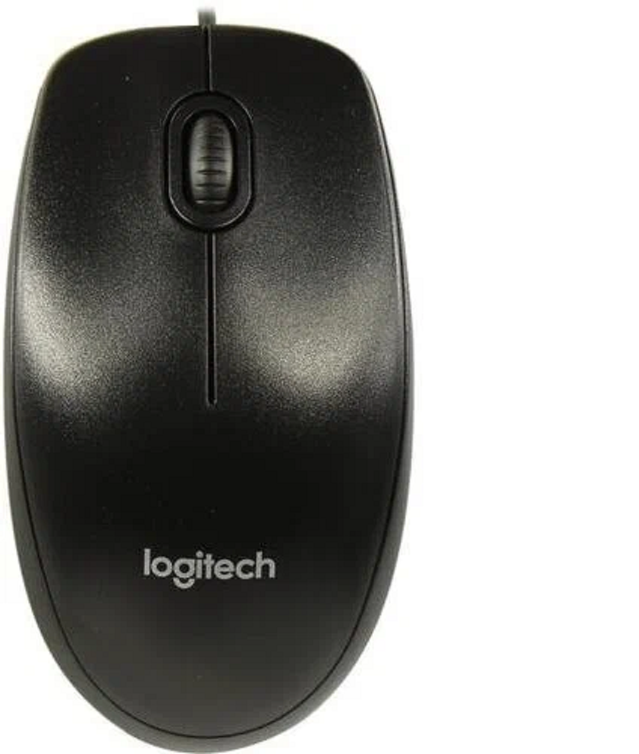 Мышь Logitech B100, оптический светодиодный сенсор, проводное подключение, черный