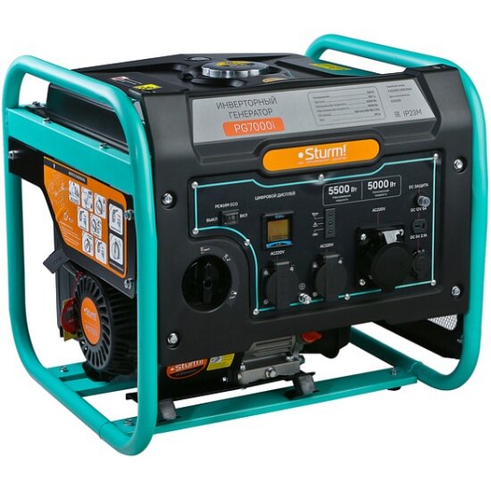 Бензогенератор инверторный Sturm! PG7000i , 5,5 кВт