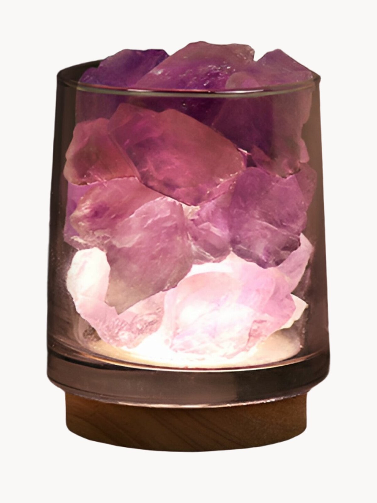 Светильник с солью "Соляная лампа", дерево, гималайская соль, USB-зарядка, 3 режима света