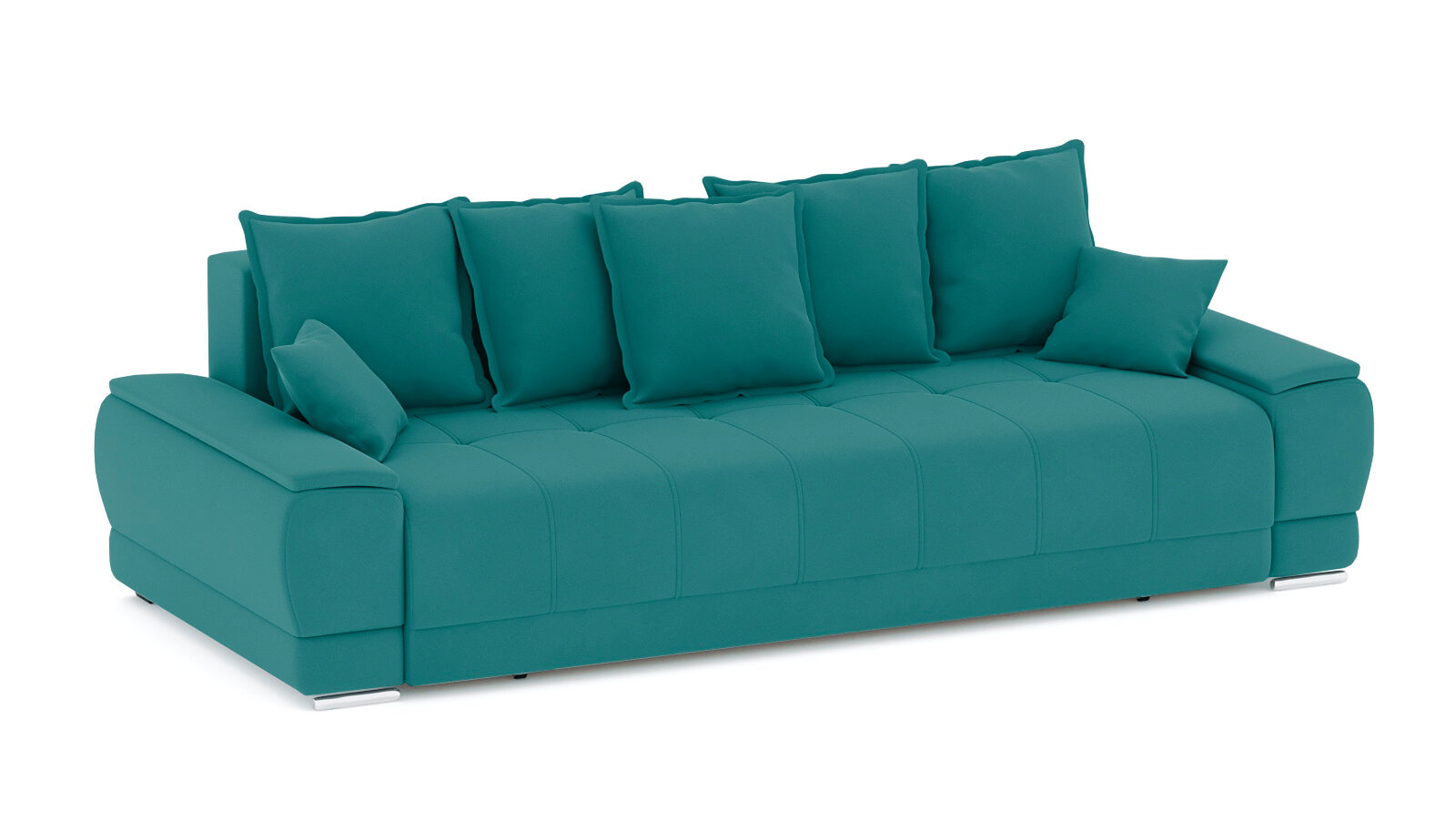 Диван - кровать Nordviks, еврокнижка, 260*105*87, велюр Мазерати Азур 103