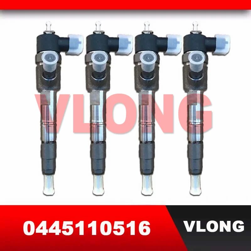 Инжектор Common Rail Inyector 0 445 110 516 Запасные Части Для Дизельного Топлива Инжектор В сборе 0445110752 0445110516 Для Двигателя IVECO Yangchai 4Cyl 4DA1