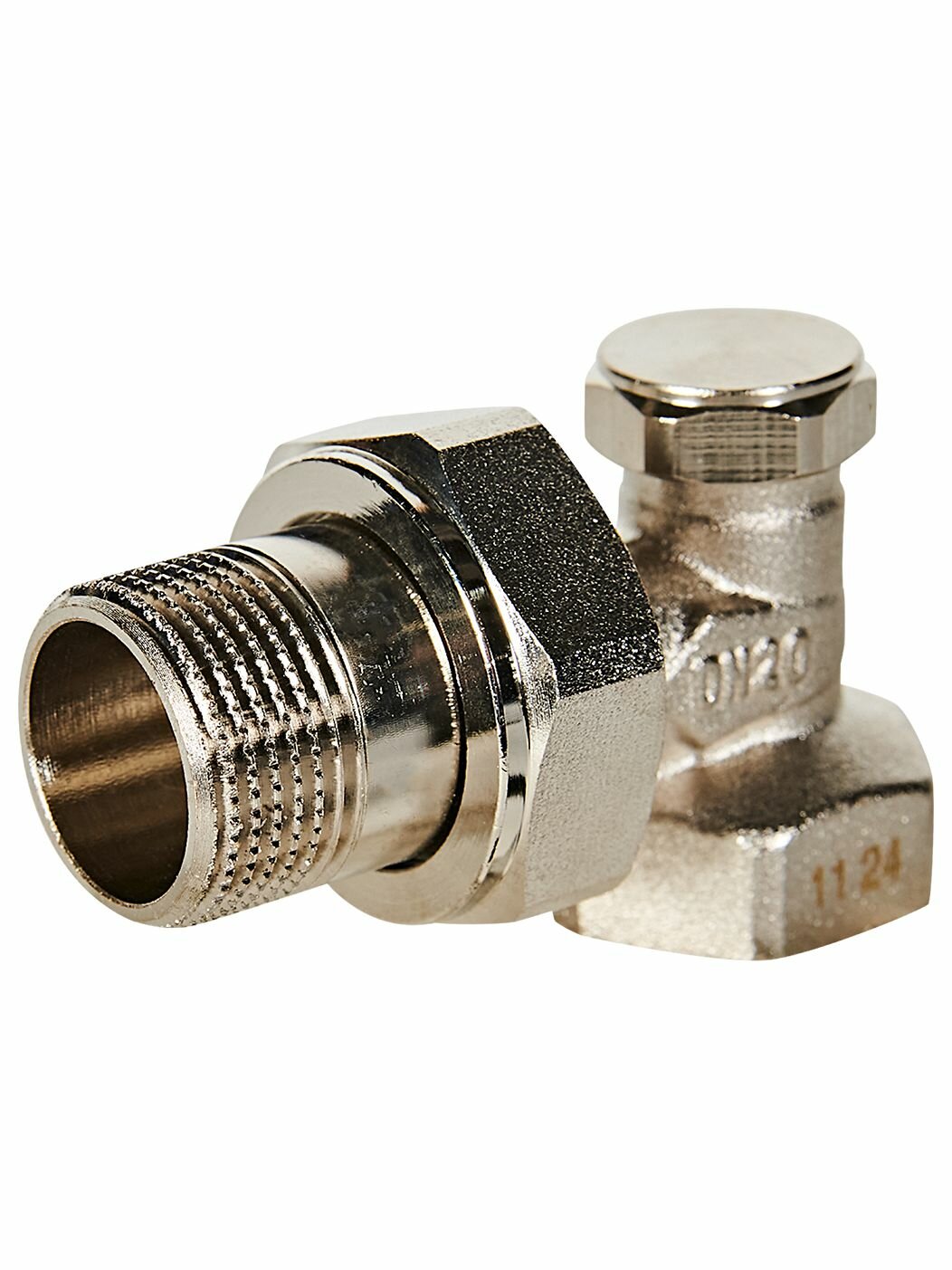 Клапан запорно-балансировочный ROMMER 3/4", угловой (RVL-0002-100020)