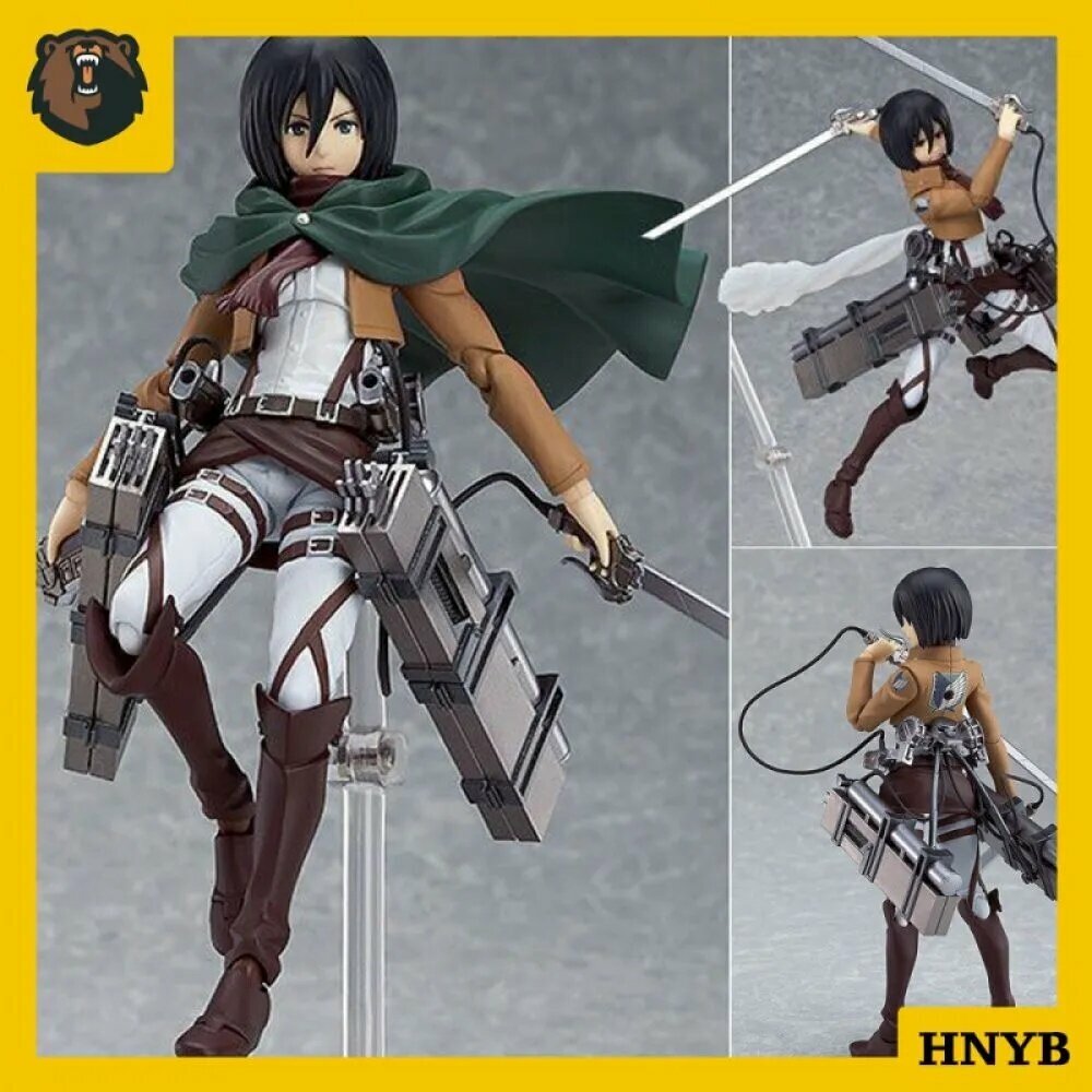 Фигурка атака титанов обзорные культуры Микаса Акkерман Attack on Titan Mikasa Ackerman figma 203 (15 см)
