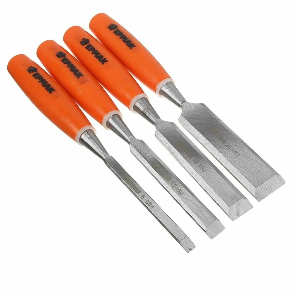 Набор стамесок ермак пластиковая ручка, 4 предмета 667-361