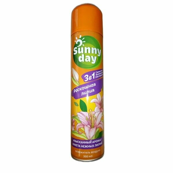 SUNNY DAY Освежитель воздуха аэрозоль баллон роскошная лилия 300 мл