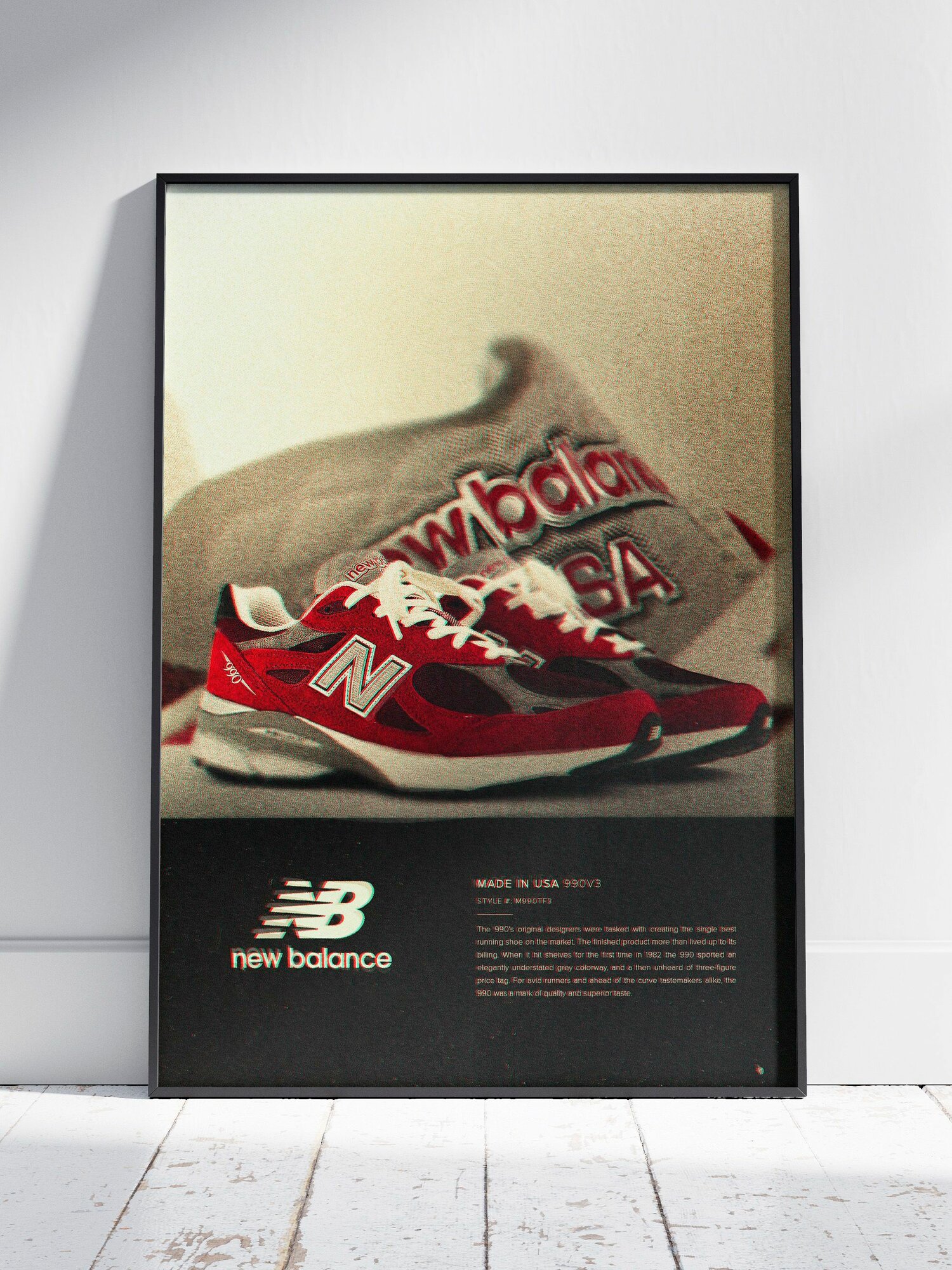 Плакат на стену для интерьера Бренды (Нью Баланс - New Balance 2) - Постер по моде и одежде формата A4 (21x30 см)