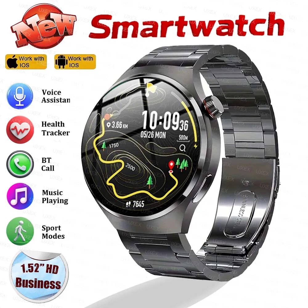 Smartwatch мужские Grey B0141, 300mAh — фото 1