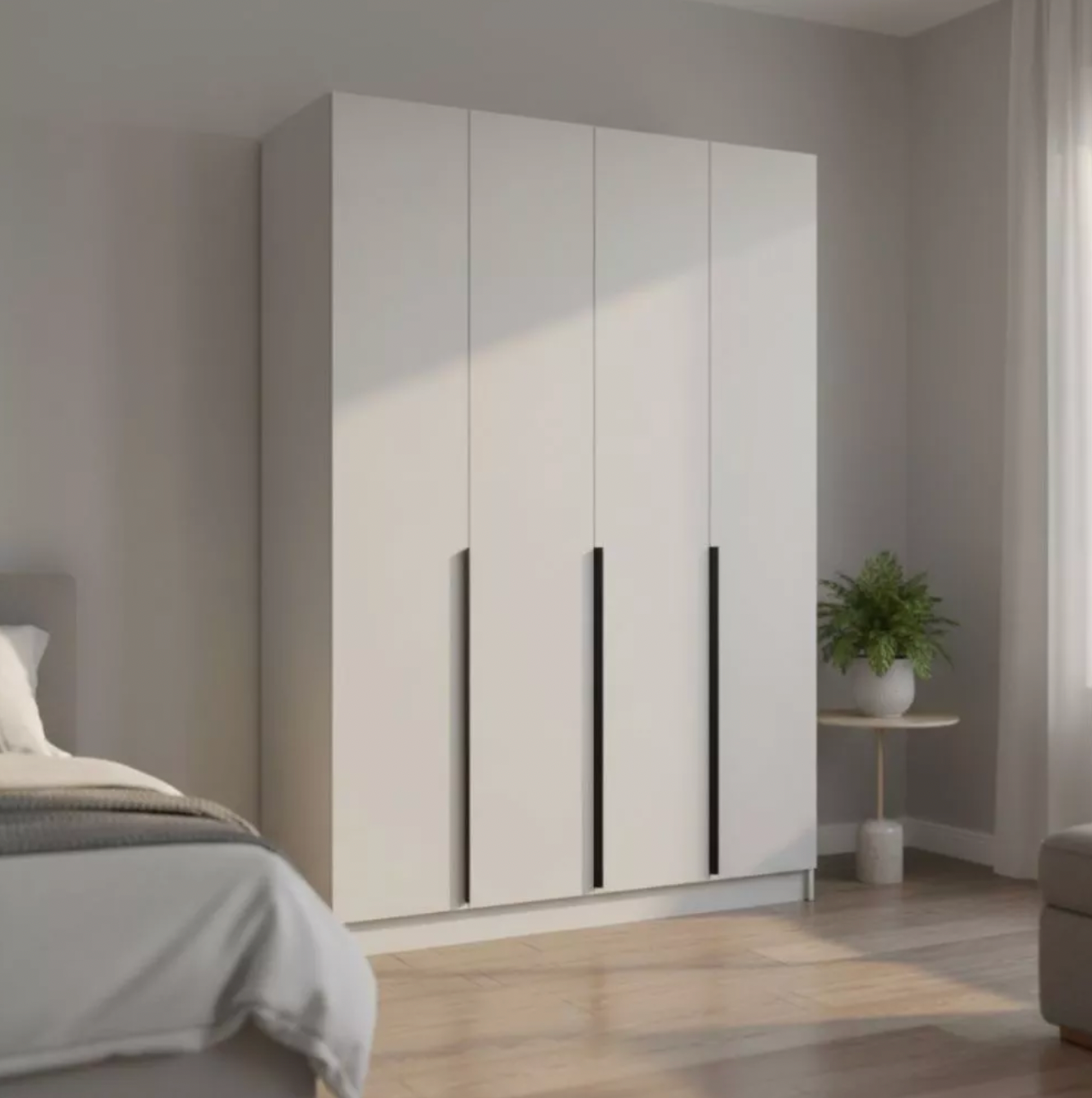 Шкаф Мадрид (1,6) (Белый) 1600 мм х 2300 мм х 540 мм. без зеркал