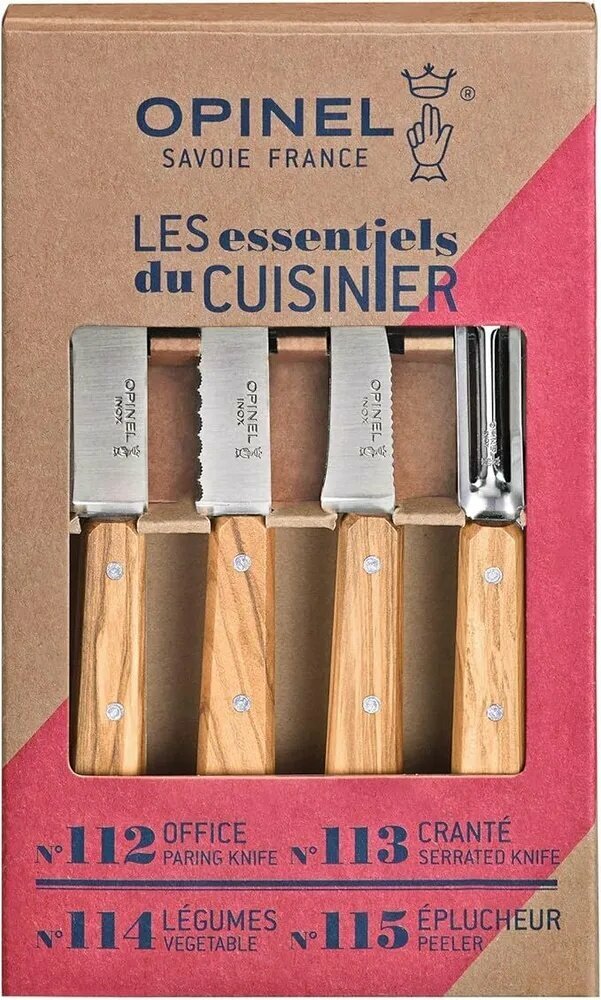 Opinel Набор кухонных ножей из 4 предметов