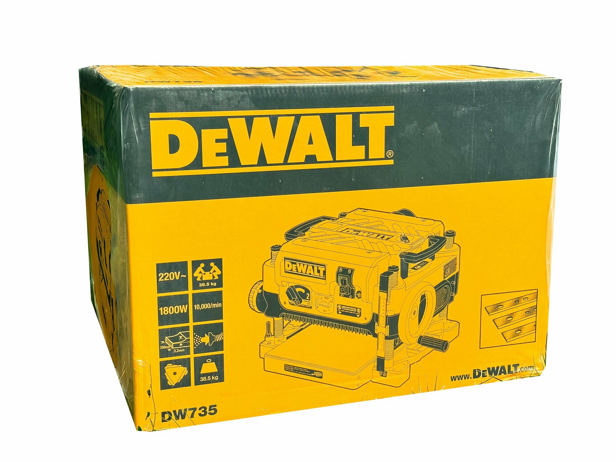 Рейсмусовый станок DeWALT DW735 с навесными столиками DW7351