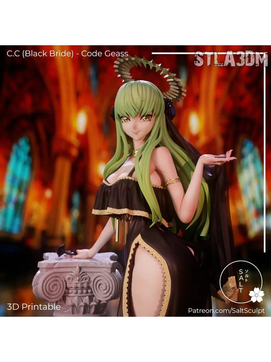 Коллекционная фигурка Saltsculpt - C.C. под покраску 20 см